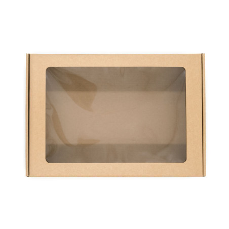 Brown A4 Box With Window | 305x215x85 mm | Superbox