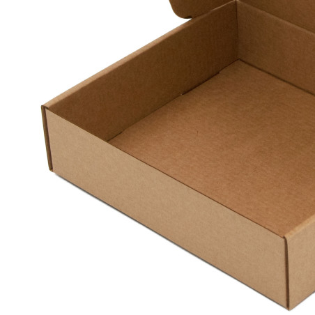 Natural Brown Color Small Gift Box | 190x170x48 mm | Superbox