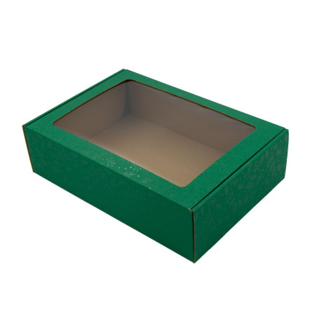 Green Packaging Box "Green Berries" | 305x215x85 mm | Superbox